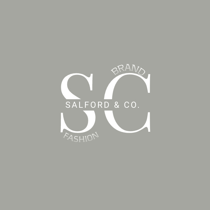 Grey Minimalist Fashion Brand Logo Template | PosterMyWall