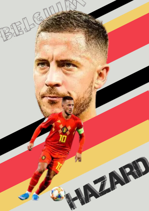Modèle Grey mix soccer player poster | PosterMyWall