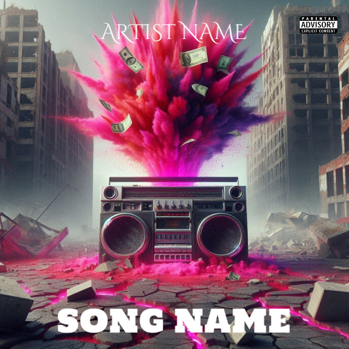 Grey Mixtape Cover Album Cover Template | PosterMyWall