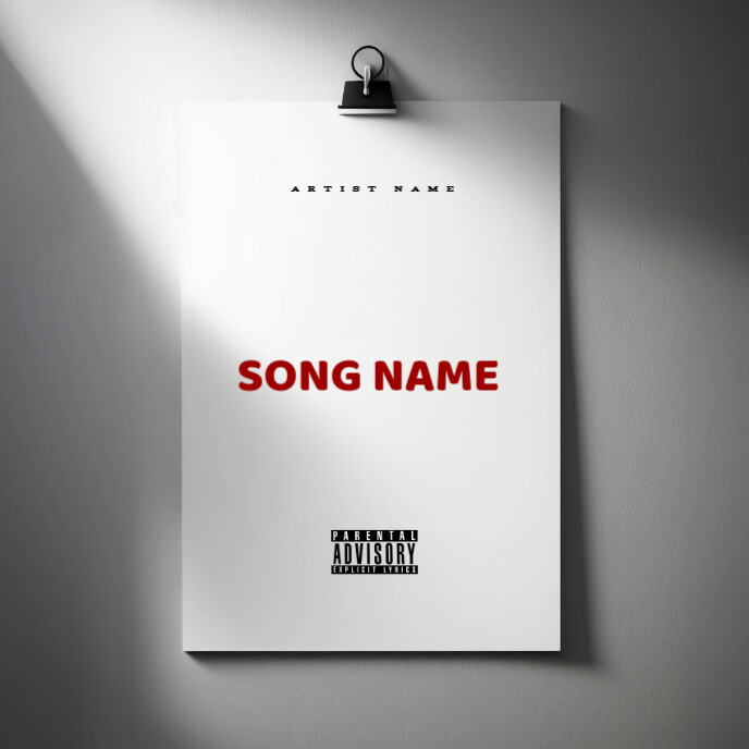 Grey Mixtape Cover Album Cover Template | PosterMyWall