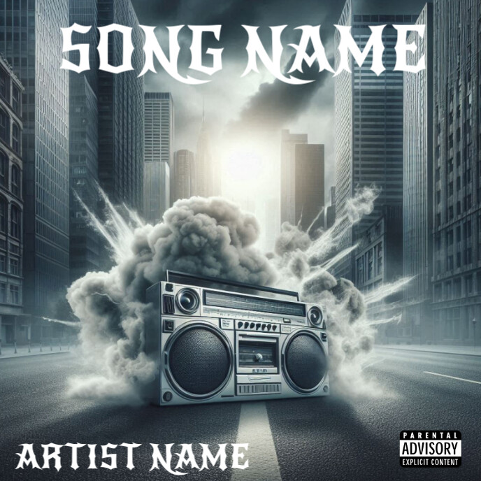 Plantilla de Grey Mixtape Cover Album Cover | PosterMyWall