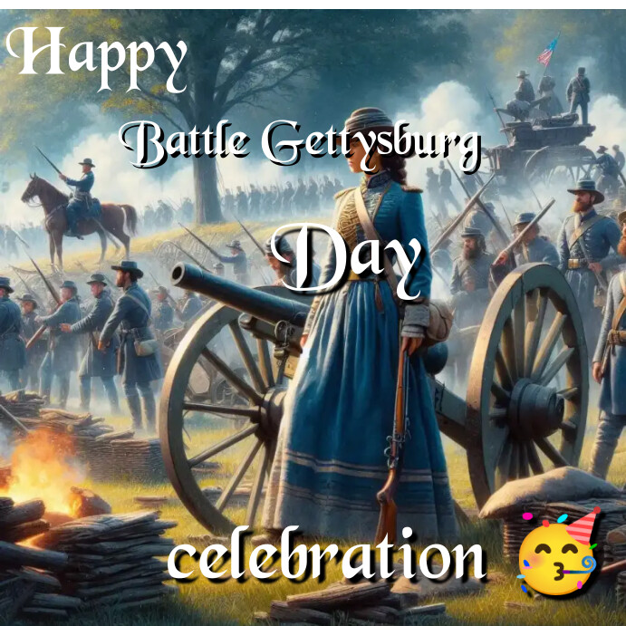 Copy of Grey Modern & Minimal Battle Of Gettysburg Da | PosterMyWall