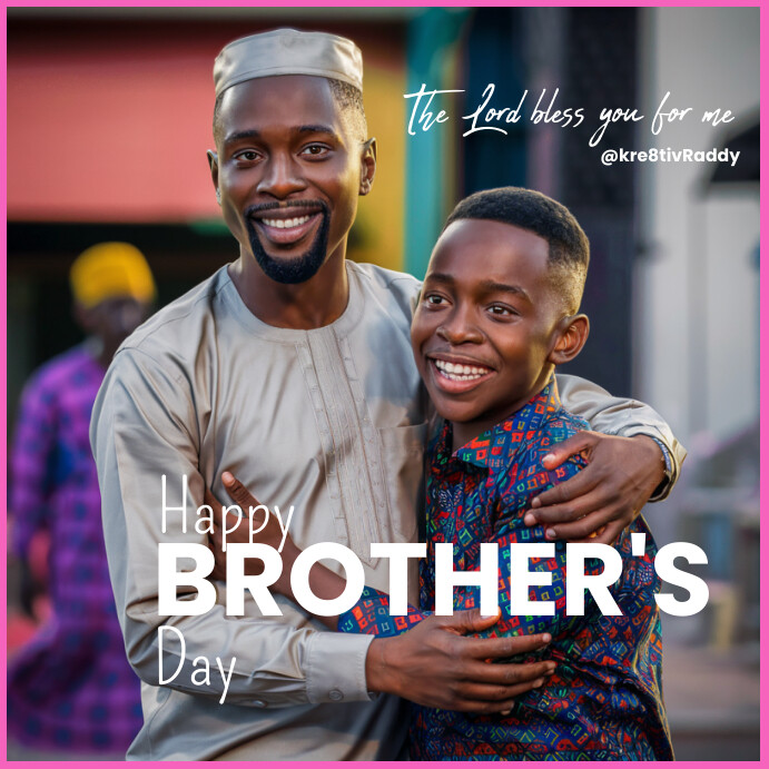 Grey Modern & Minimal Brothers Instagram Post Template | PosterMyWall