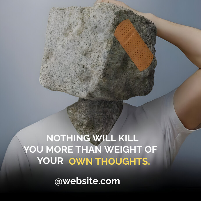 Grey Modern & Minimal Daily Motivational Post Template | PosterMyWall