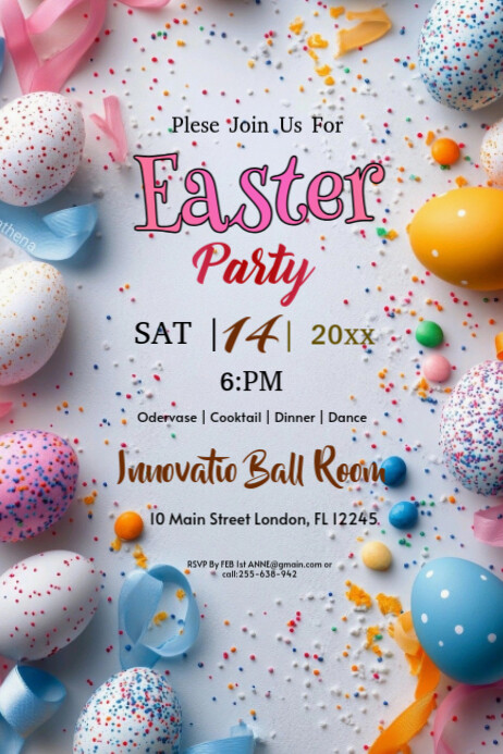 Grey Modern & Minimal Easter Card Poster Template | PosterMyWall