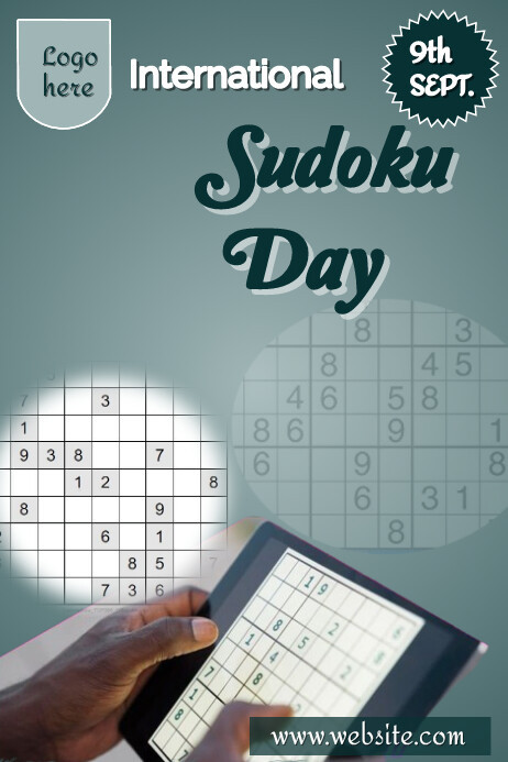 Copy of Grey Modern & Minimal International Sudoku Da | PosterMyWall