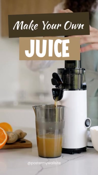 Copy of Grey Modern & Minimal Make Your Own Juice Reel Instagram ...