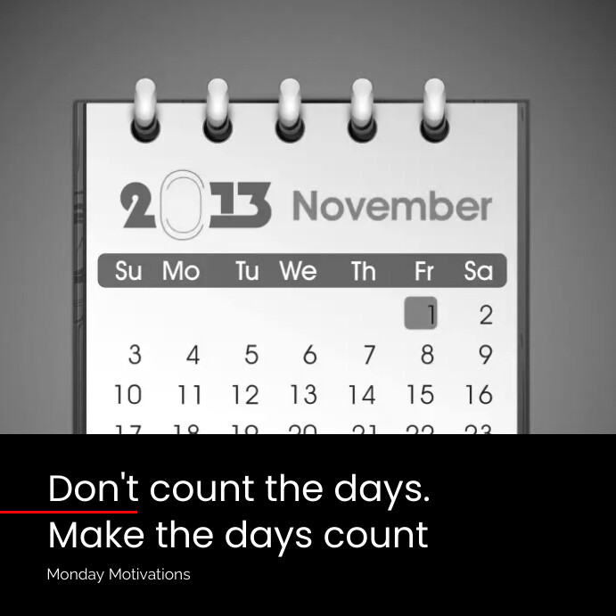 Grey Modern & Minimal Monday Motivation Insta Template | PosterMyWall