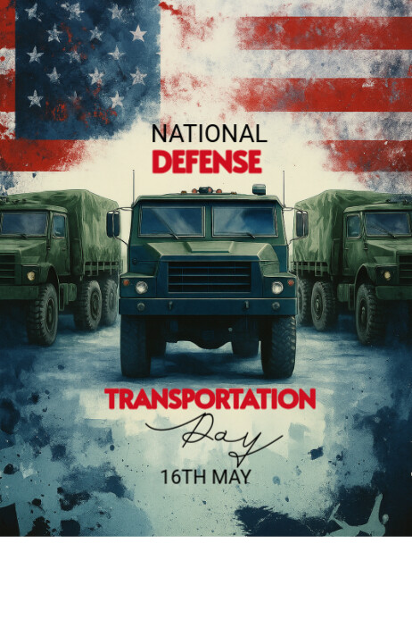 Grey Modern & Minimal National Defense Transportation Day Instagram ...