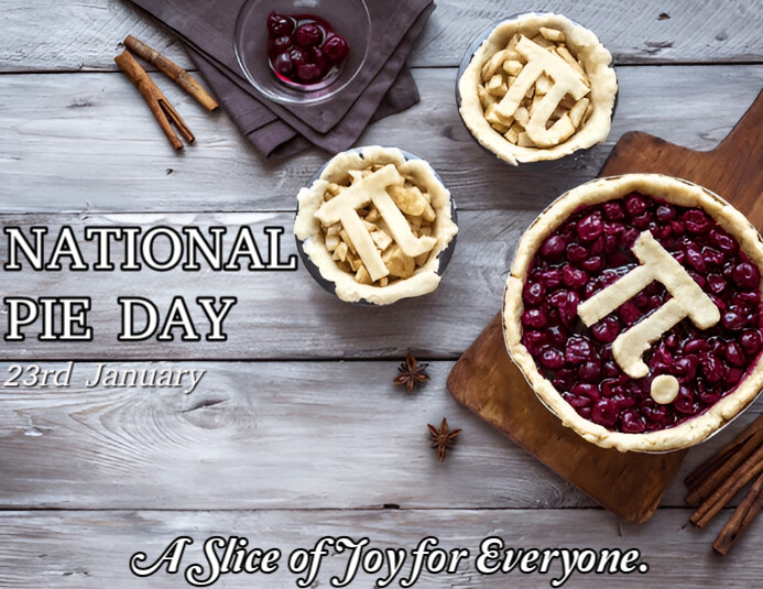 Copy of Grey Modern & Minimal National Pie Day Flyer (us Letter ...