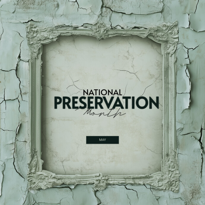 Grey Modern & Minimal National Preservation Day Instagram Post Template ...