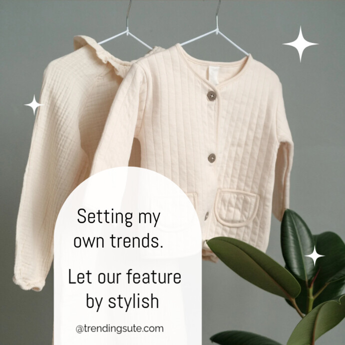 Grey Modern & Minimal Own Trends Instagram Post Template | PosterMyWall