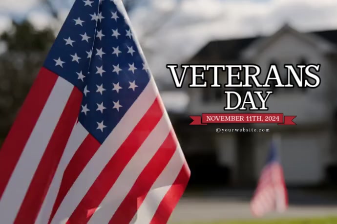 Grey Modern & Minimal Veterans Day Poster Template | PosterMyWall