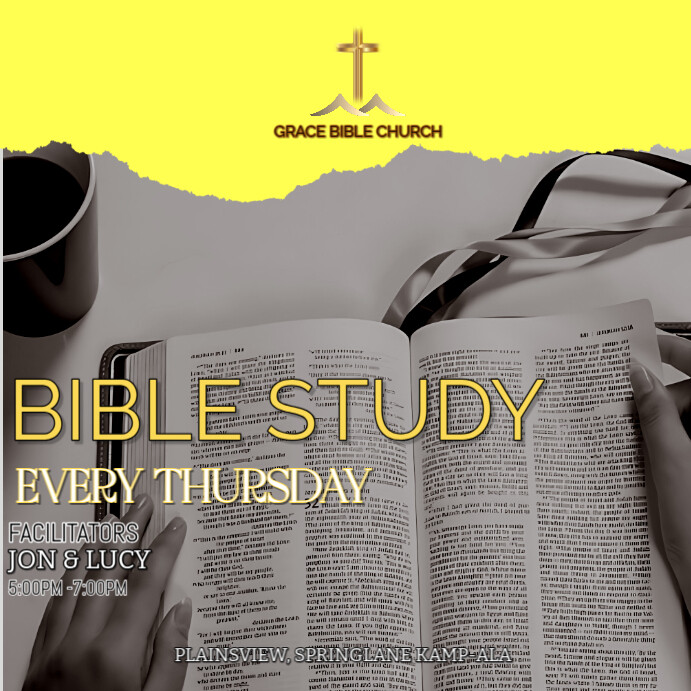 Plantilla de Grey Modern & Minimal Bible Study Instagram Post ...