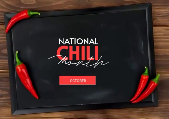 Grey Modern & Minimal National Chili Month Instagram Post Template ...