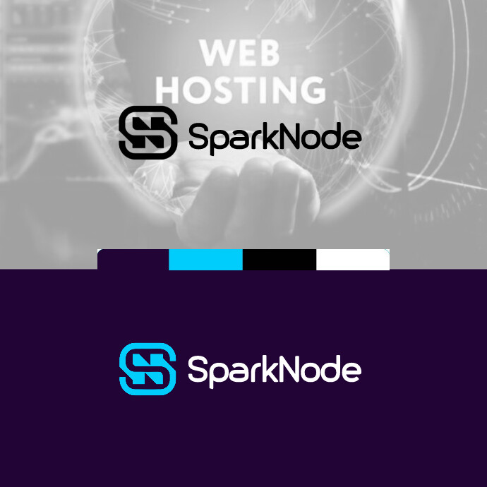 Grey Modern Web Hosting And Web Services Logo Template | PosterMyWall