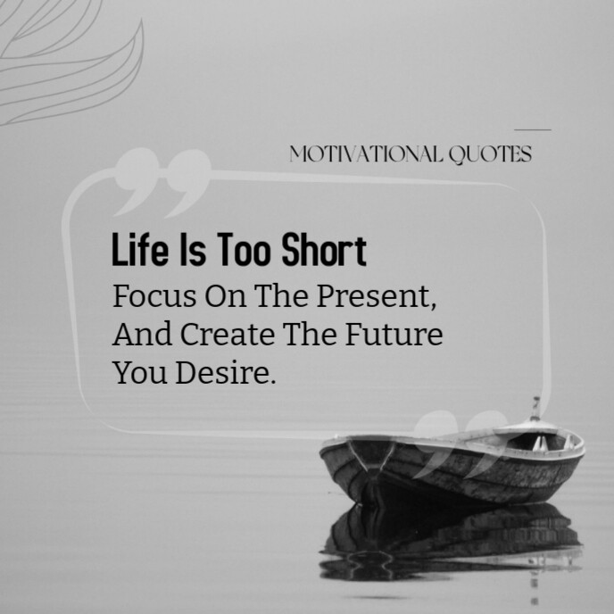 Grey Motivational Quotes Album Cover Template | PosterMyWall