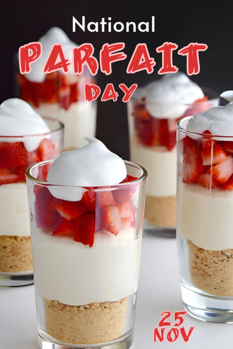 Modèle Grey National Parfait Day Poster | PosterMyWall