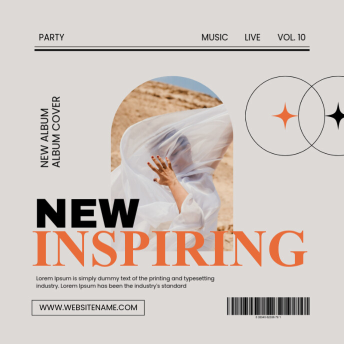 Grey New Inspiring Album Cover Template | PosterMyWall