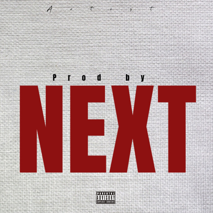 Grey Next Album Cover Template | PosterMyWall