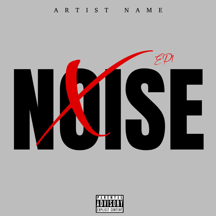 Modèle Grey Noise Song Album Cover Album Cover | PosterMyWall