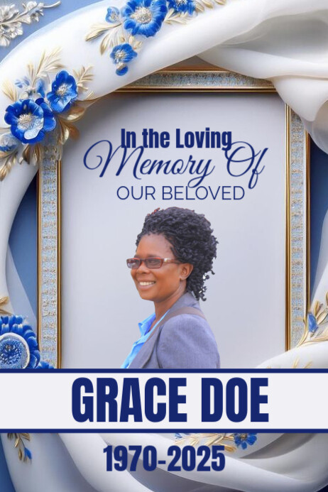 Copy of Grey Pastel Bereavement Card Poster | PosterMyWall