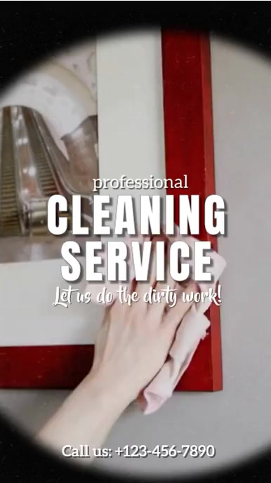 Copy of Grey Pastel Cleaning Service Video Instagram | PosterMyWall