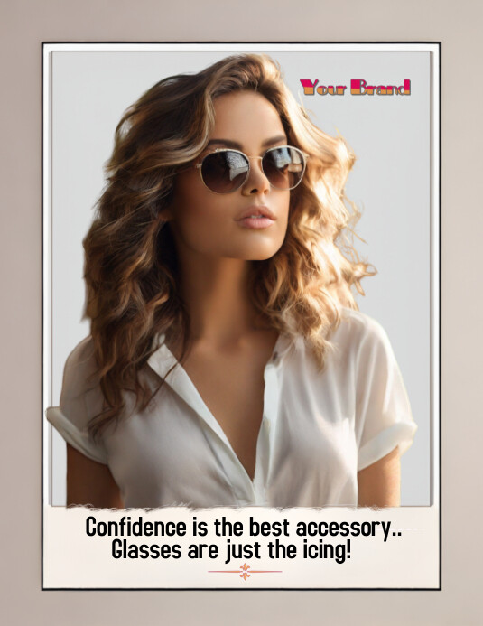 Grey Pastel Confidence Quote Flyer (us Lette Modelo | PosterMyWall