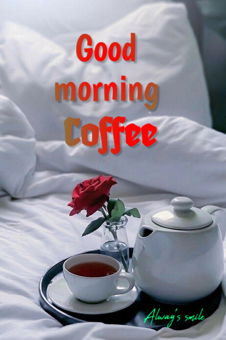 Grey Pastel Good Morning Poster Template | PosterMyWall