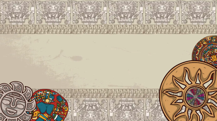 Grey Pastel Maya Civilization Apresentação (1 Template | PosterMyWall