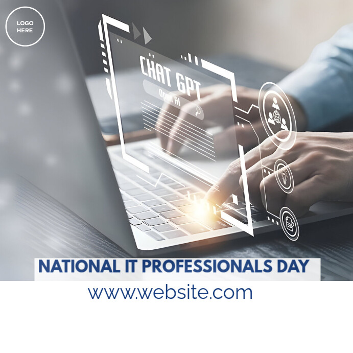 Grey Pastel National It Professionals Day Ins Template | PosterMyWall