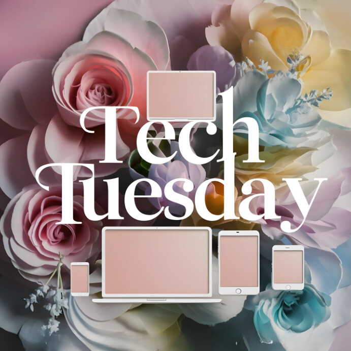 Grey Pastel Soft Pastel Tech Tuesday Designs Templat | PosterMyWall