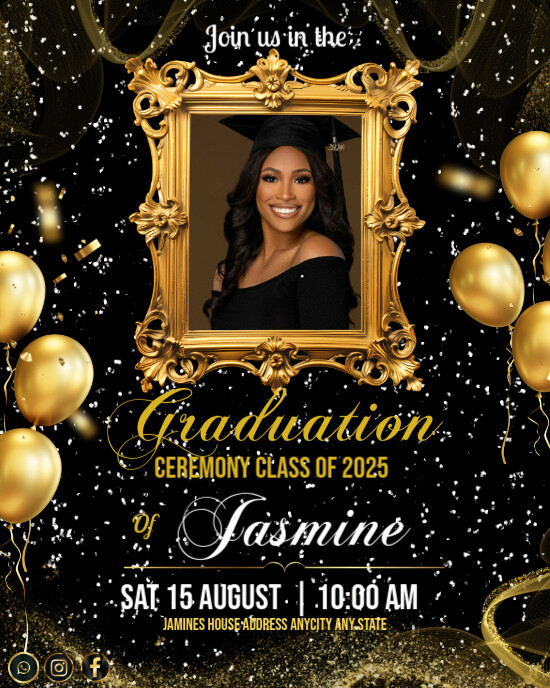 Professional School Invitation Free Custom Printable Graduation