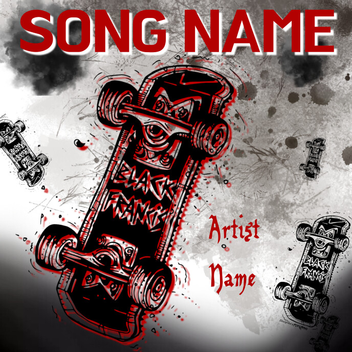 Grey Professional Album Cover skateboard albu Template | PosterMyWall