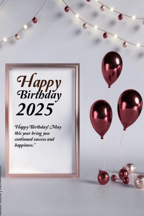Grey Professional Birthday Poster Template | PosterMyWall