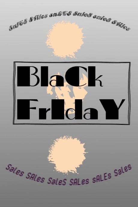 Plantilla de Grey Professional Black Friday Sales Poster | PosterMyWall