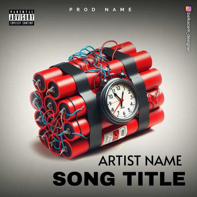 Copy of Grey Professional Bomb Album Cover | PosterMyWall