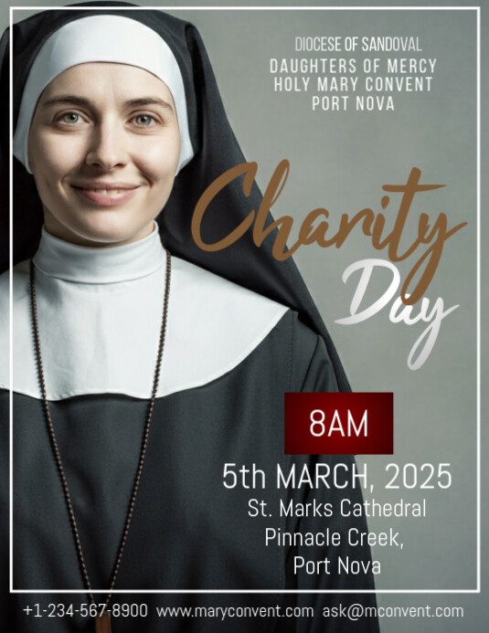 Copy of Grey Professional Charity Flyer (us Letter) | PosterMyWall