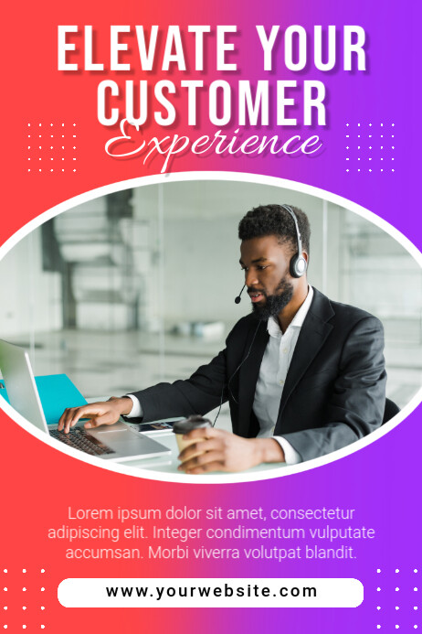 Grey Professional Customer Service Poster Template | PosterMyWall