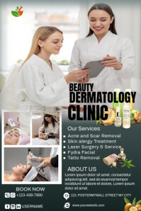 Brown Professional Dermatology Poster A4 Template | PosterMyWall