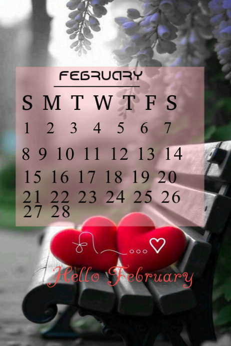 Grey Professional February Clender Poster Poster Template | PosterMyWall