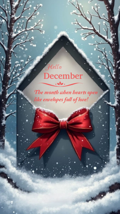 Hello December Template | PosterMyWall