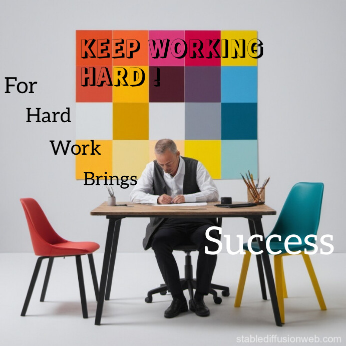 Copy of Grey Professional Keep Working Hard Instagram | PosterMyWall