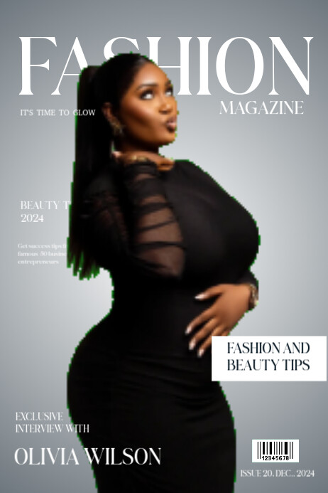 Copy of Grey Professional Magazine Model Poster | PosterMyWall