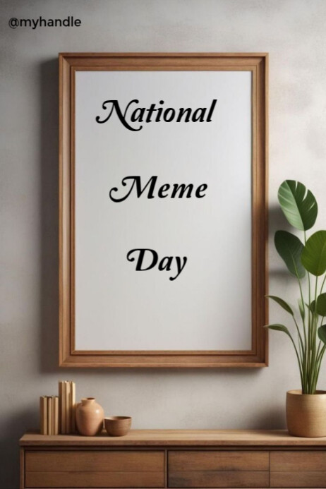 Grey Professional Nation Meme Day Poster Template | PosterMyWall