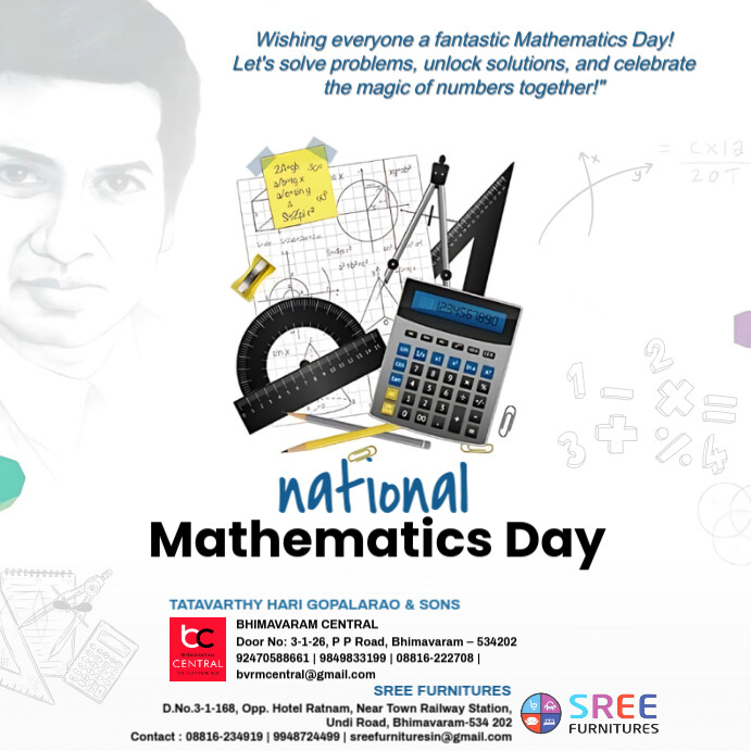 Modèle Grey Professional National Mathematics Day Instagram Post ...