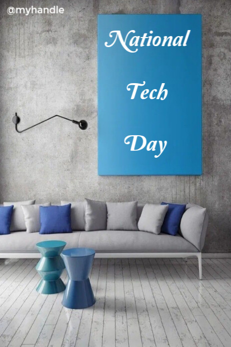 Grey Professional National Tech Day Poster Template | PosterMyWall