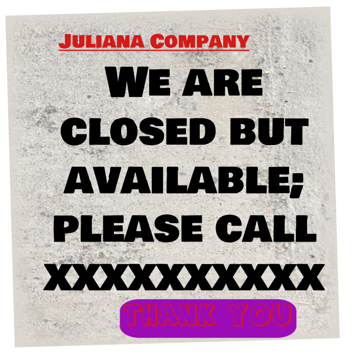 Copy of Grey Professional Notice Instagram Post | PosterMyWall