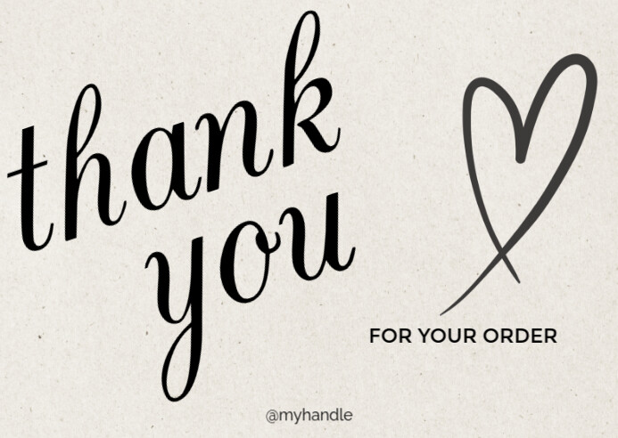 Grey Professional Thank You Card Postcard Template | PosterMyWall