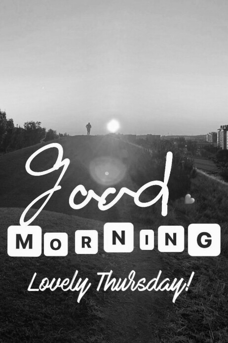 Grey Professional Thursday Morning Banner 4' × 6' Template | PosterMyWall